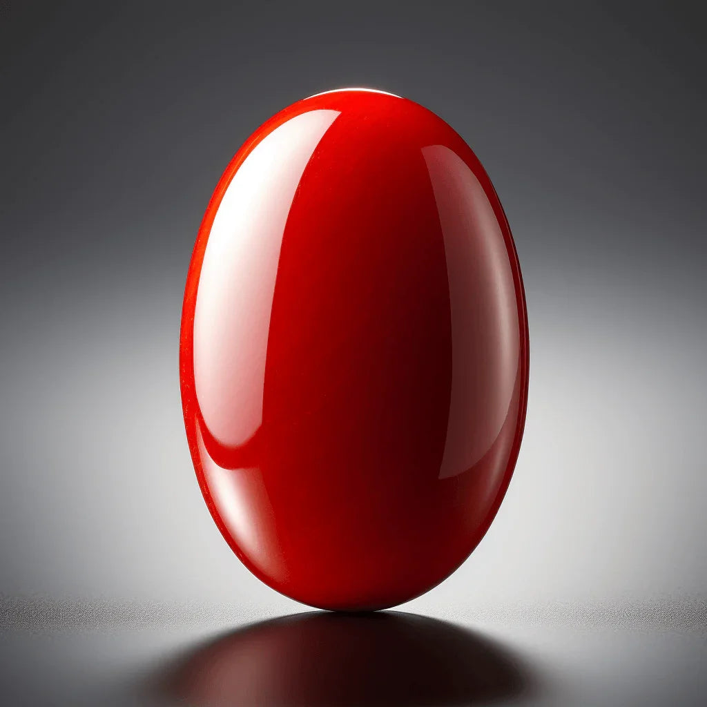 Enhance Your Astrological Power with Brahmatells Oval-Apple-Red Coral ...