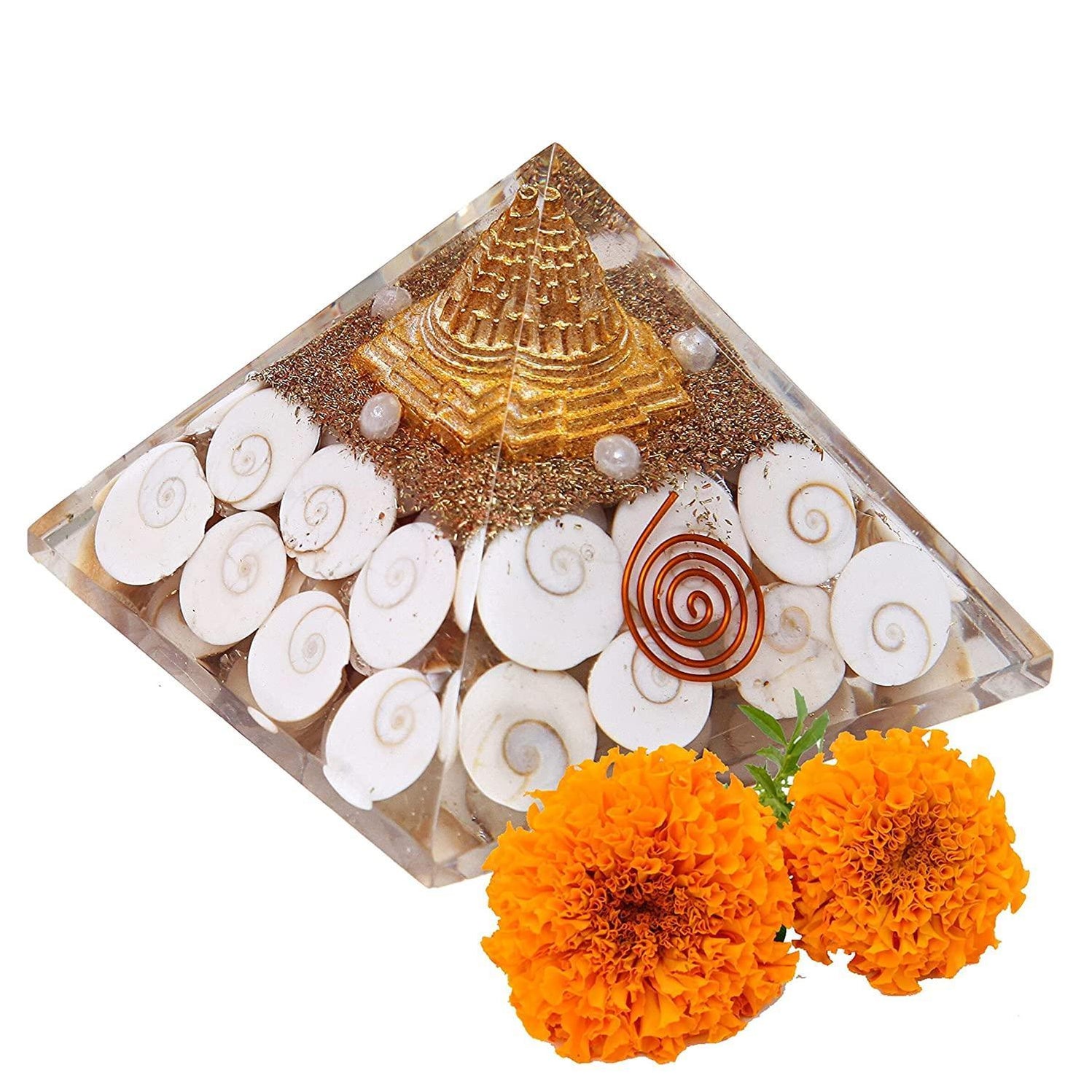 Gomti Chakra Energy Generator Pyramid | Brahmatells — BrahmatellsStore